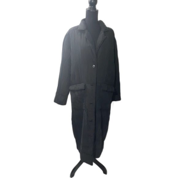 Kiko | Jackets & Coats | Vintage Kiko Womens Long Green Coat 0 Silk 2 ...